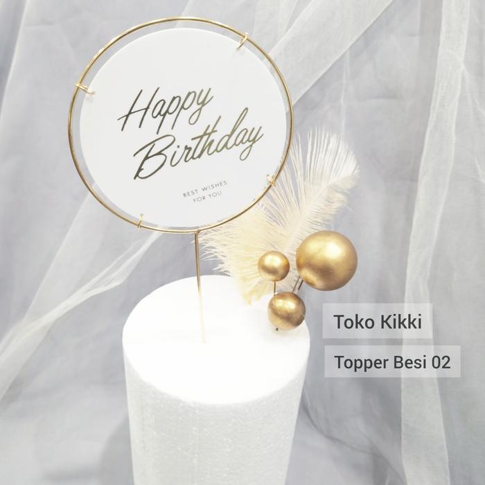 Jual Topper Besi HBD / Topper Happy Birthday / hiasan kue - Topper Besi ...