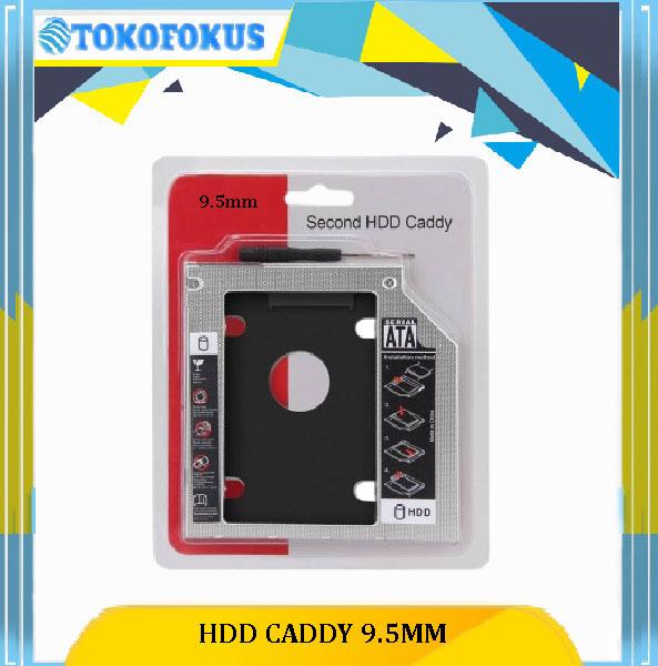 Jual CANDY HDD harddisk caddy 9.5mm SSD sata for laptop / notebook 9.5 ...
