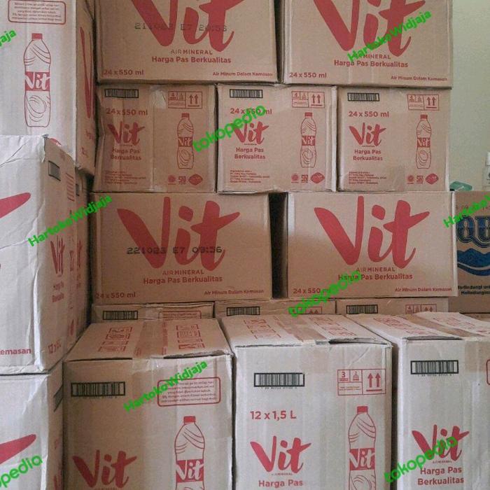Jual VIT BOTOL 550ML / 600ML DUS ISI 24 BOTOL / AIR MINERAL BOTOL ...