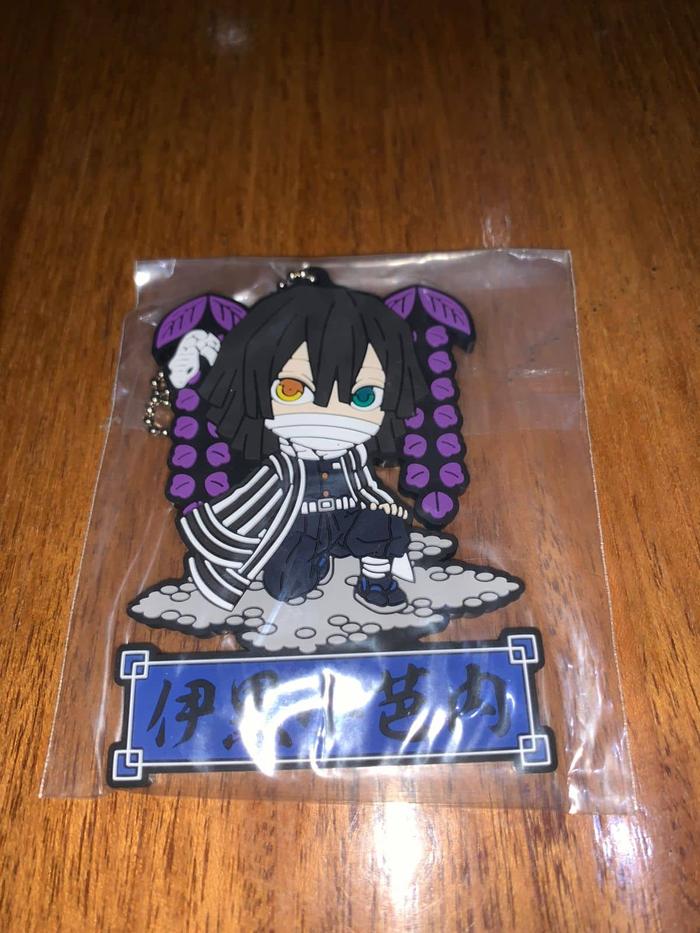 Jual Kuji Kimetsu no Yaiba Demon Slayer Kenzan Rubber Keychain Obanai ...