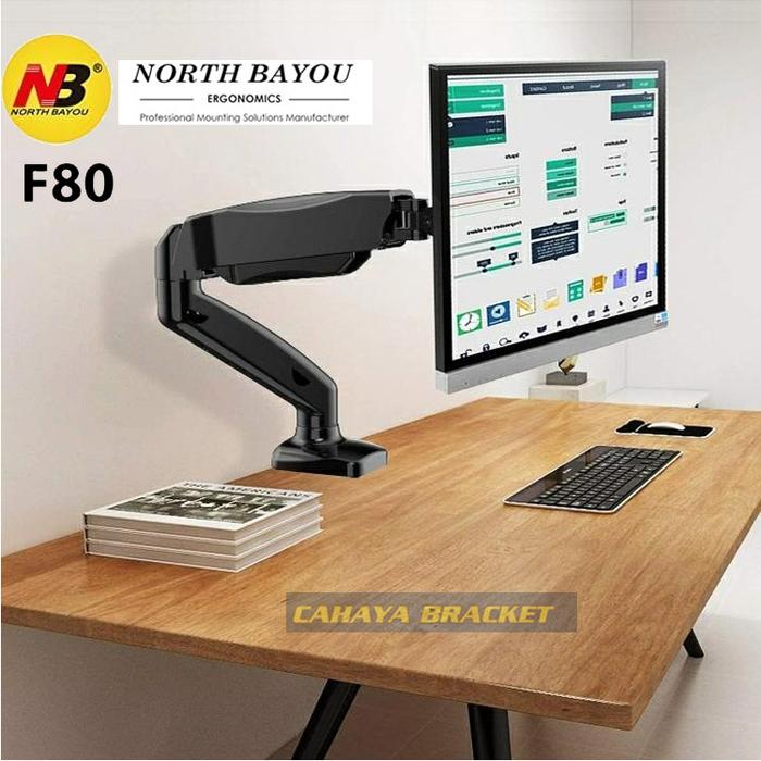 Jual BRACKET TV LCD MONITOR 17"-30" NORTH BAYOU NB F80 TILT STAND MEJA ...