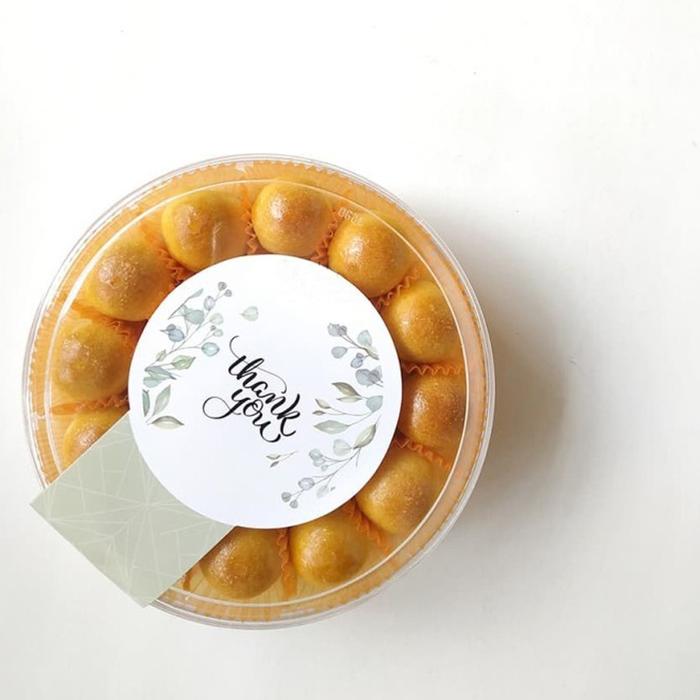 Jual Stiker Terimakasih Label Sticker Thank You Hiasan Toples Kue 7x14 ...
