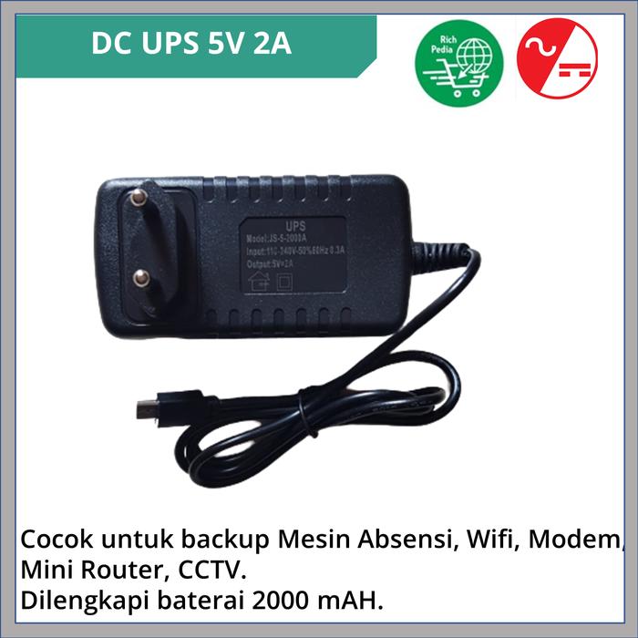 Jual Mini UPS DC 5V 2A Power Supply - Kota Cimahi - Erich Store_NEW | Tokopedia