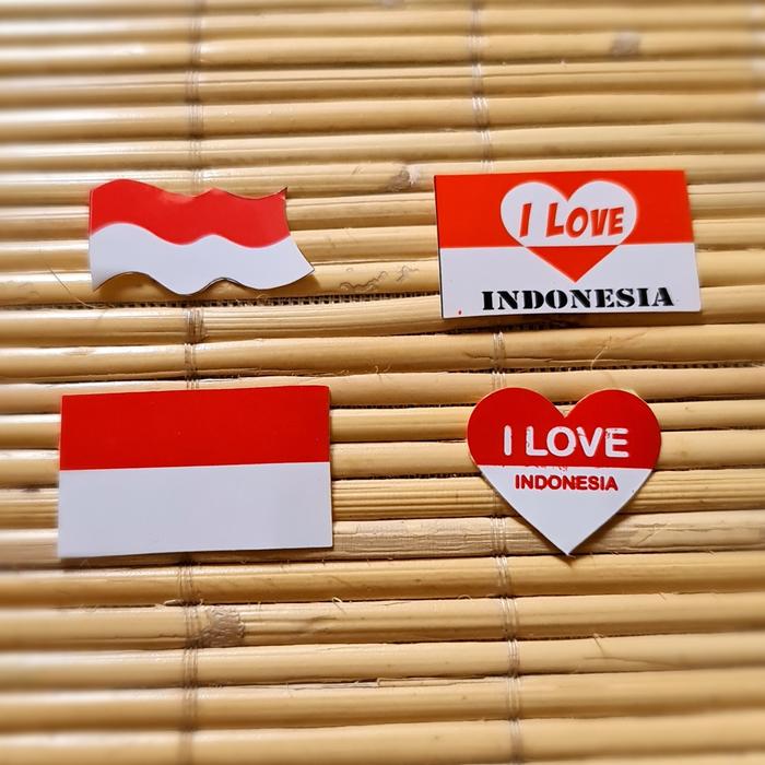 Jual sticker bendera merah putih 17agustus tempel pipi wajah muka buku ...