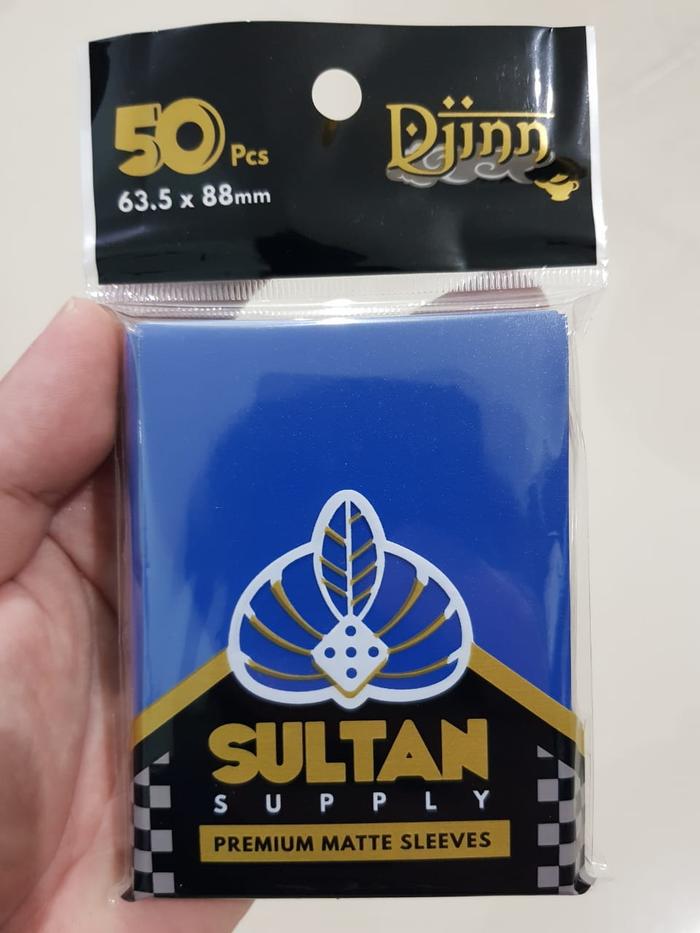 Jual Sultan Djinn Card Sleeve Standard Matte White 64mm X 88 mm - BLUE ...