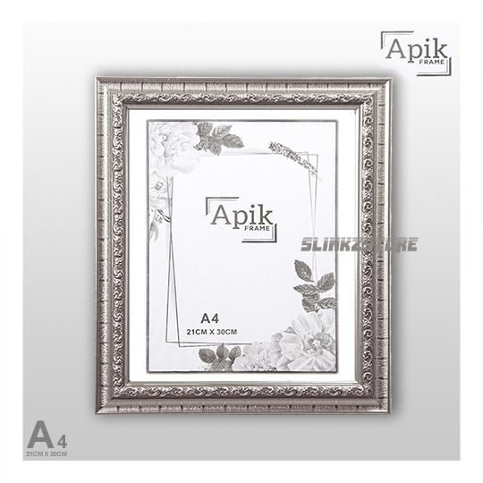 Jual Frame / Bingkai / pigura foto A4 motif Gold ( 21cm x 30 cm ...