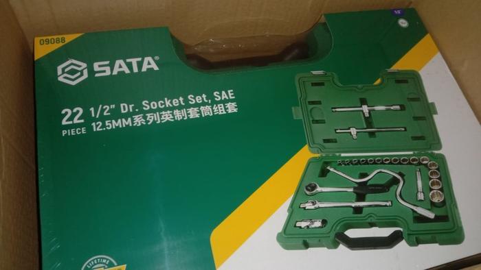 Jual KUNCI SOCKET INCH SAE SET 22PCS 1/2” DR SOCKET SET 09088 SATA TOOLS - Jakarta Barat - SATA ...