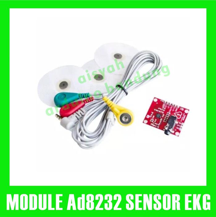 Promo Modul AD 8232 AD8232 EKG Sensor Ukuran Fisiologis Jantung Pulse ...