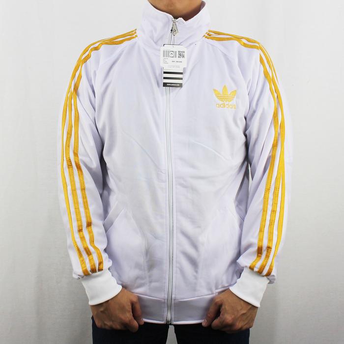 Jual JAKET ADIDAS FIREBIRD PUTIH LIST HITAM SIZE M L XL XXL XXXL 2XL ...