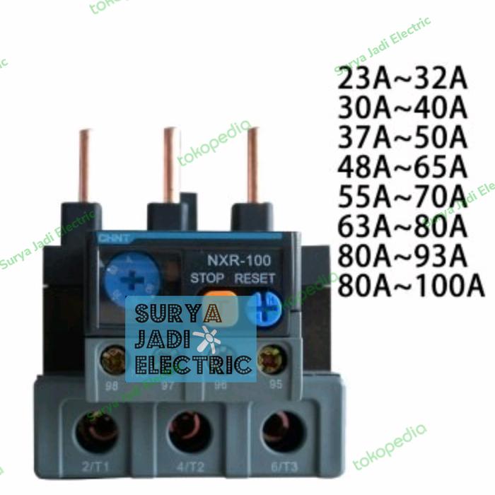 Jual Thermal Overload Relay CHINT NXR-100 55-70A / Overload CHINT 55 ...