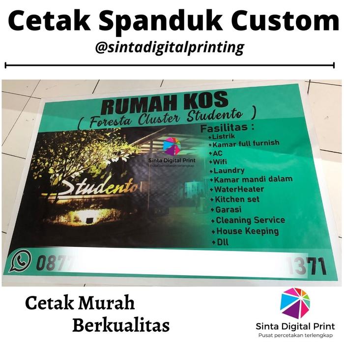 Jual Cetak Spanduk Rumah Kos Custom / Banner Flexy - Kab. Tangerang ...