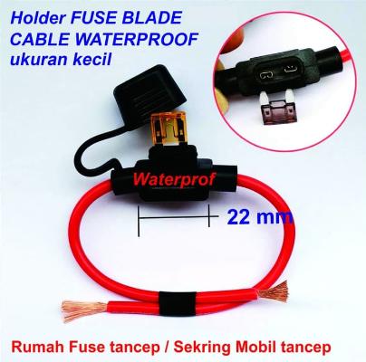 Jual Kabel Fuse Blade Holder Housing/Sekring Tancap Mobil Kecil 11mm ...