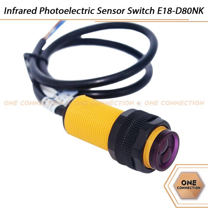 Jual Infrared Photoelectric Sensor Switch Adjustable Distance E18-D80NK ...