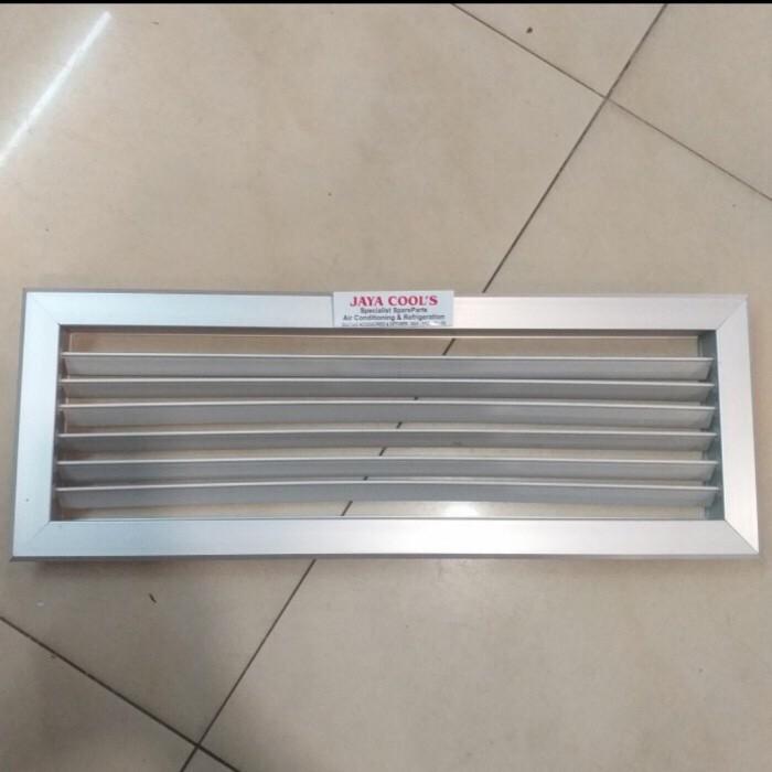 Jual Grill ducting ac 10x40cm ukuran dalam warna natural allmunium ...