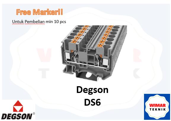Jual Degson Push In Terminal Block DS6 (Similar Phoenix Contact PT 6) - Kab. Tangerang - Wimar ...