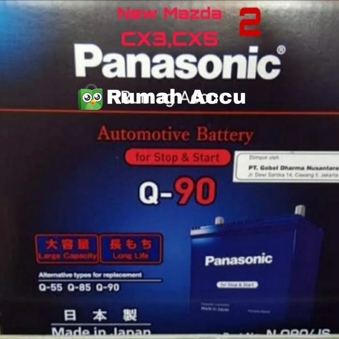 Jual accu Mazda 2,CX3, CX5, skyactiv,Panasonic Q90 start-stop - Jakarta ...