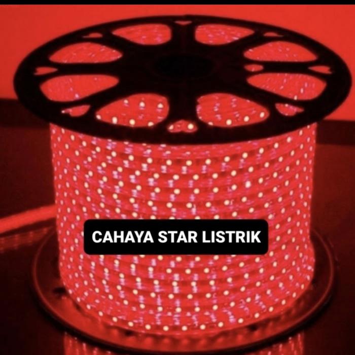 Jual Lampu Led Strip light selang Outdoor Biru Kuning Merah Putih Hijau ...