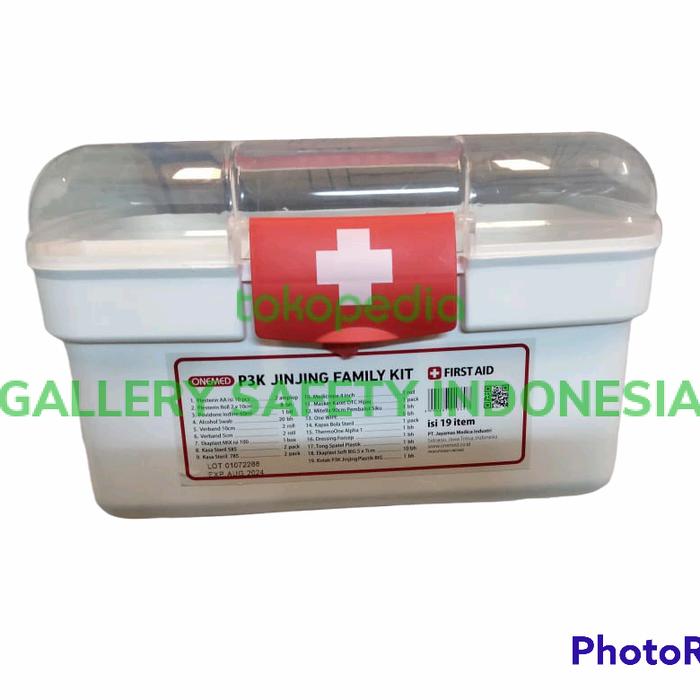 Jual KOTAK P3K JINJING ONEMED LENGKAP ISI FAMILY KIT FIRST AID ...