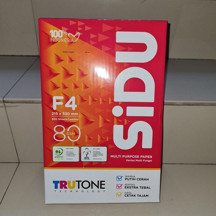 Jual Kertas HVS/ Copy Paper Sinar Dunia (SiDu) F4 80gr - Jakarta Barat - MAVR | Tokopedia