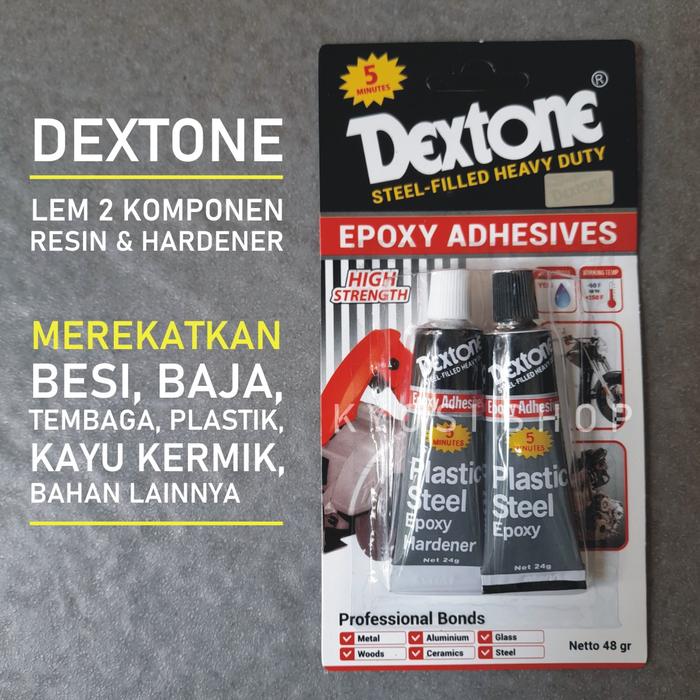 Jual Lem 5 Menit DEXTONE 48GR / DEXTON Epoxy Adhesive / Lem Besi ...