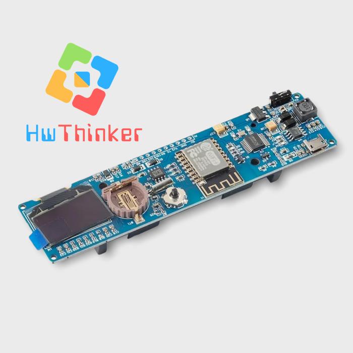 Jual ESP8266 ESP-12F Wifi Clock RTC 0.96 inch OLED Display 18650 Holder ...