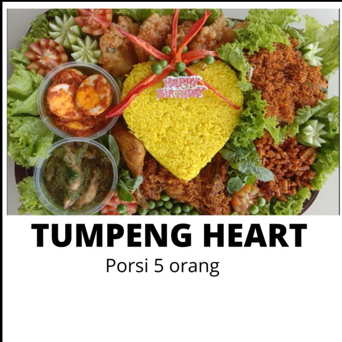Jual Tumpeng Heart porsi 5 orang khusus gosend dan grab - Kota Bandung ...