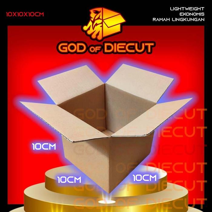 Jual 10x10x10 cm kardus box kotak karton packing barang polos baru ...