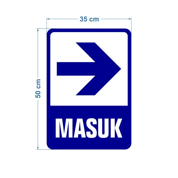 Jual RAMBU PLANG JALAN MASUK 35CM X 50CM PLAT ALUMUNIUM - KIRI - Kota ...