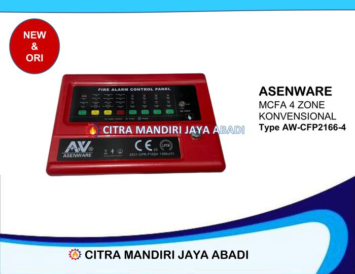 Jual MCFA 4 Zone ASENWARE Master Control Fire Alarm Panel - LPCB ...