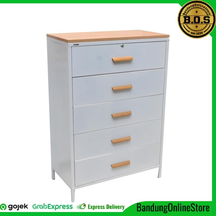 Jual Informa Scarlett Chest Drawer Lemari Laci Pakaian 5 Tingkat Putih ...