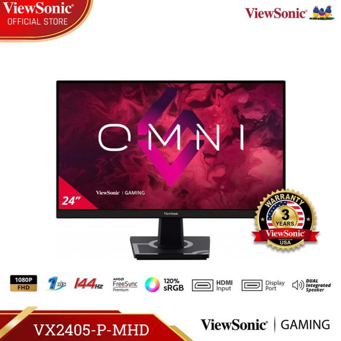 Jual Monitor Led Viewsonic 24" iPS VX2405 144hz HDMI DP FreeSync - Kota ...