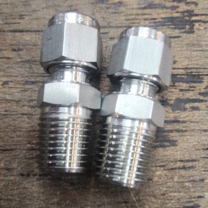 Jual Male connector 3/16 od x 1/4 mnpt SS316 SUPERLOK - Jakarta Barat ...