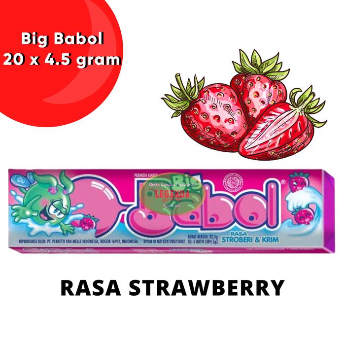 Promo Big Babol Stick 1 box isi 20 permen karet jadul - Tutti Frutti ...