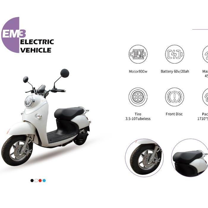 Jual Sepeda Motor Listrik EM3 Electric Scooter - Kota Tangerang - Wenzi ...