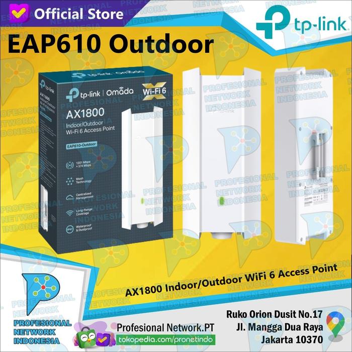 Promo TP-LINK EAP610 Outdoor AX1800 Indoor Outdoor WiFi6 Access Point ...