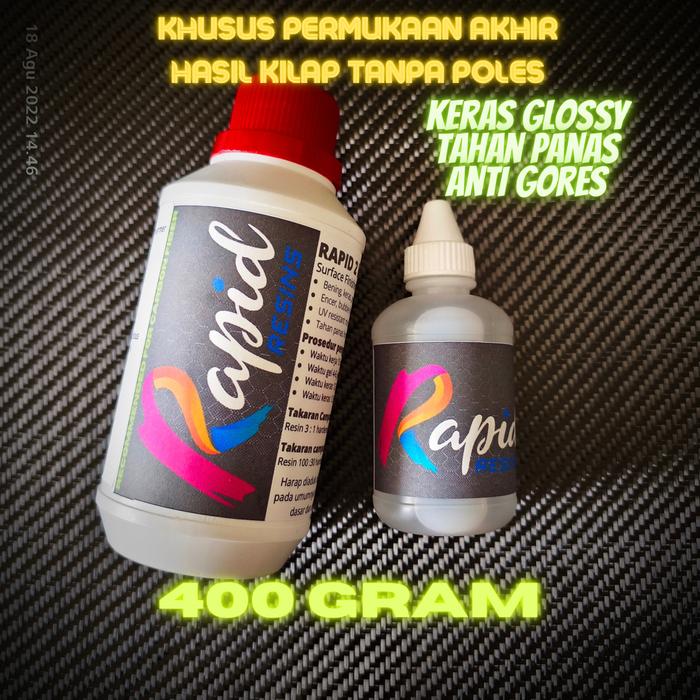 Jual Rapid Resin Epoxy Finishing Coating Permukaan Carbon Marmer Meja ...