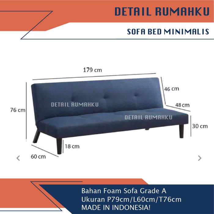 Jual Sofa Bed Minimalis / Sofa Tidur Fabric Minimalis - Jakarta Selatan ...