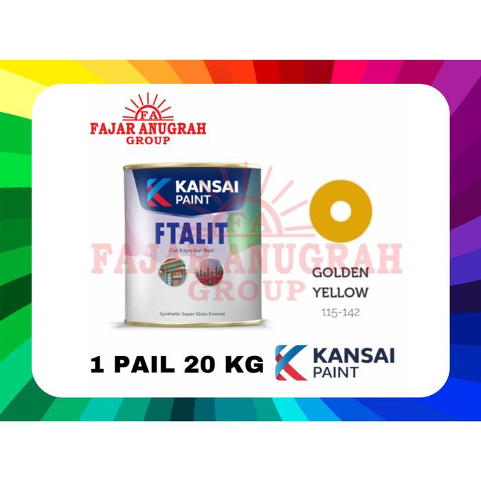 Jual Kansai Ftalit Gloss golden yellow 115-142 Cat Kayu dan Besi 20 Kg ...