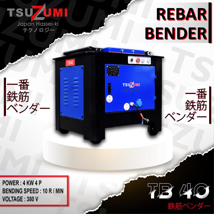 Promo Bar Bender Electric Alat Pembengkok Besi Ulir Tsuzumi TB40 Cicil ...