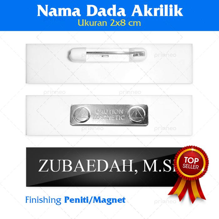 Jual Papan Nama Dada Pin Custom Nama / Logo - Papan Nama Dada Karyawan ...