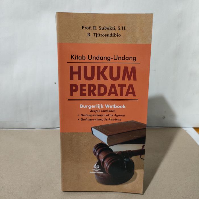 Jual Buku Kitab Undang-undang Hukum Perdata Bw Subekti Di Seller Noelle ...