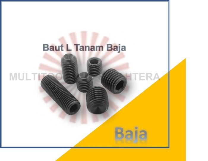 Jual M4 x 5 L Set Baja Baut L Tanam M4x5 Baja Hex Socket Set Screw ...