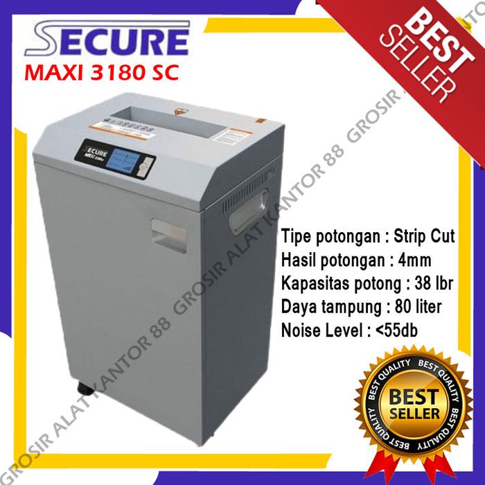Jual Paper Shredder SECURE MAXI 3180SC - Mesin Penghancur Kertas Heavy ...