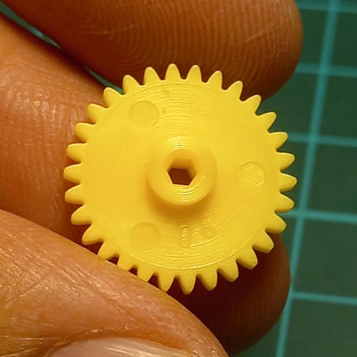 Jual Gear plastik tamiya mini4wd plastic 16mm hexagon shaft - Kota ...