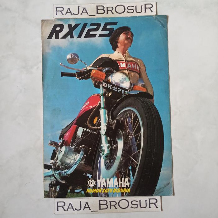 Jual Poster brosur katalog leaflet Yamaha RX125/RX 125 Twin 5speed 2T ...