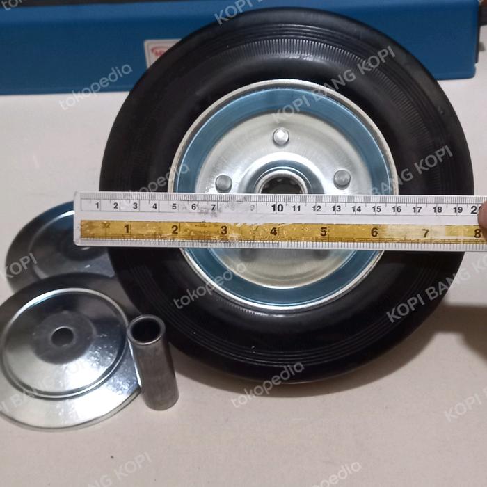 Jual Roda Troli Lori 8 inchi/20 cm, termasuk bushing + tutup velg ...
