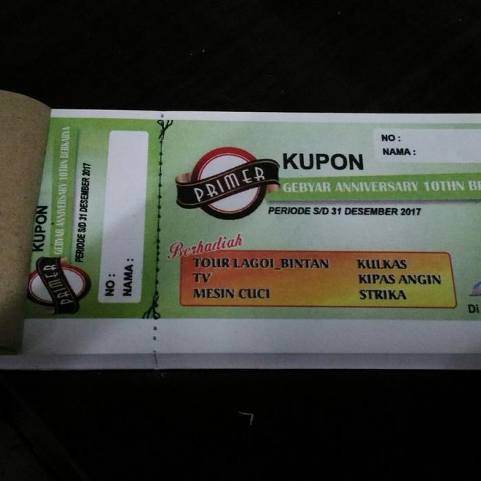 Jual cetak custom kupon undian dan hadiah - Jakarta Selatan - ACM ...