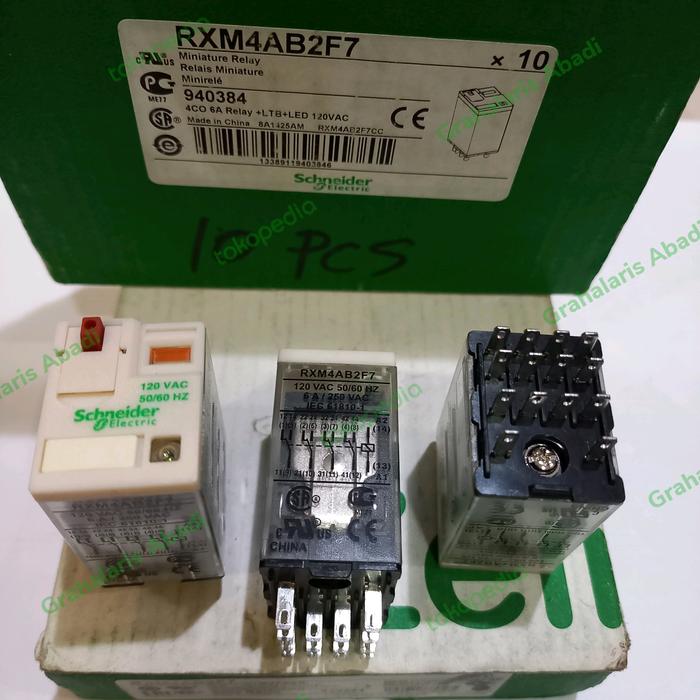 Jual relay RXM4AB2F7 4CO 120VAC 6A schneider - Jakarta Barat - Grahalaris Abadi | Tokopedia