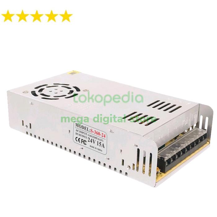 Jual POWER SUPPLY ADAPTOR 24V 15A/KIPAS PSU/24volt - Jakarta Barat ...