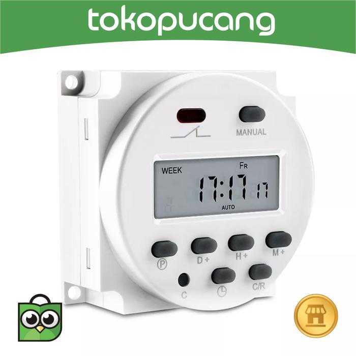 Jual Timer Switch Digital Time Delay Relay 220v CN101A Untuk Lampu ...